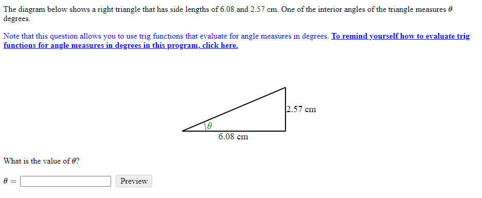 Solved The diagram below shows a right triangle that has | Chegg.com