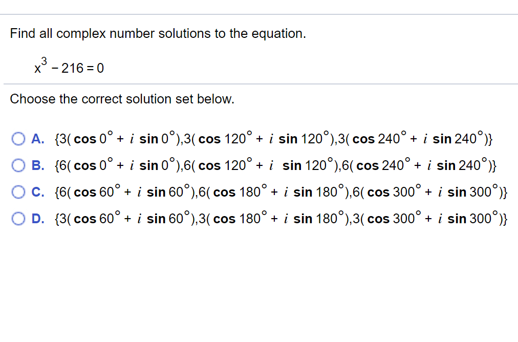 Find All Complex Number Solutions X^3=-I – YLEAV