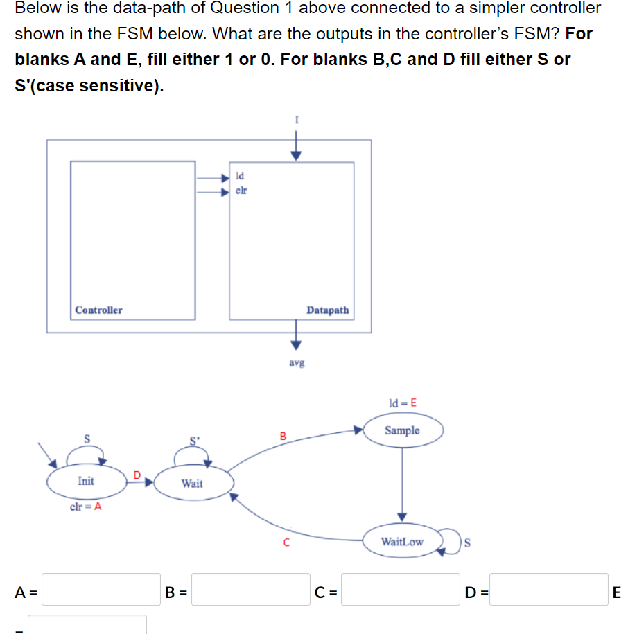 A= , B= C=Below is the data-path of Question 1 above | Chegg.com