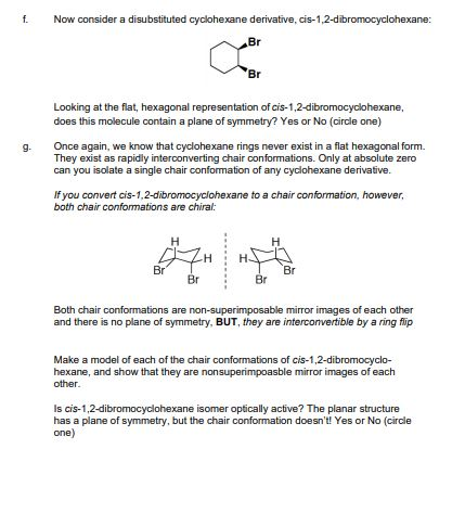 Solved 5. Conformational Enantiomers and Cyclic Compounds | Chegg.com
