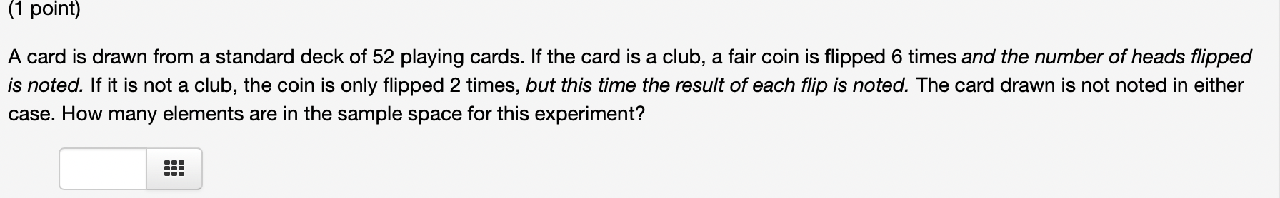 Solved (1 point) An experiment consists of drawing balls | Chegg.com