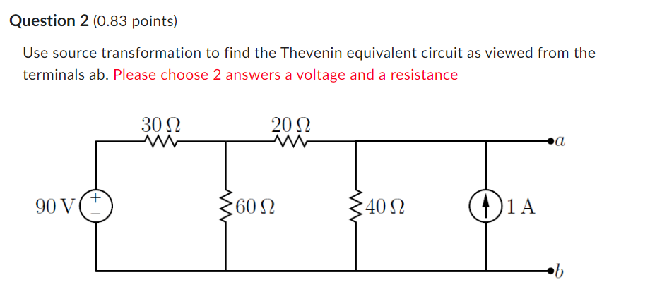 Solved Use source transformation to find the Thevenin | Chegg.com Solved Use source transformation to find the Thevenin | Chegg.com