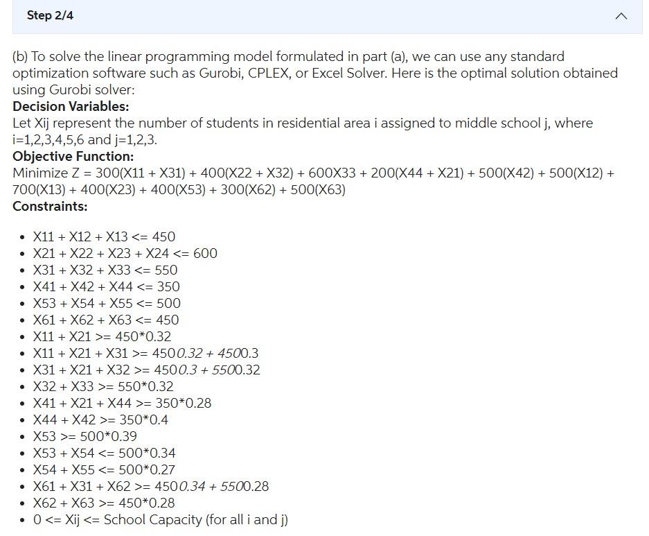 Solved CASE ASSIGNING STUDENTS TO SCHOOLS The Clifton school | Chegg.com