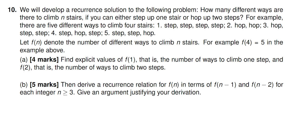 Solved 0. We will develop a recurrence solution to the | Chegg.com