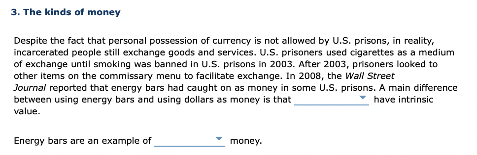 Solved 3. The kinds of money Despite the fact that personal | Chegg.com