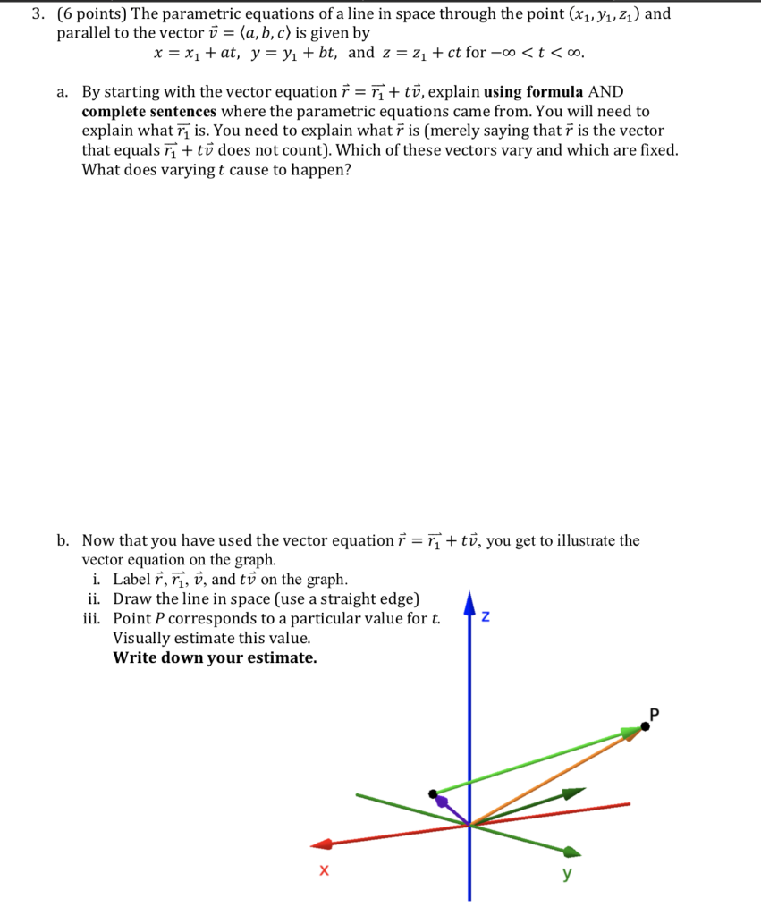 Solved By starting with the vector equation 𝑟⃑ = 𝑟6⃑ + | Chegg.com