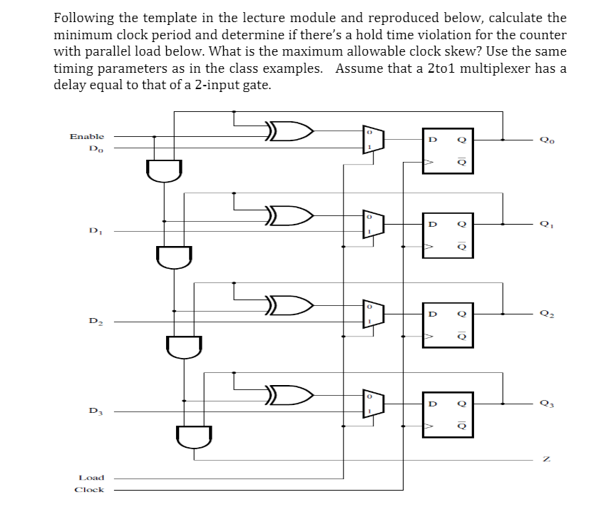 Solved . Question: What is the maximum clock frequency for | Chegg.com