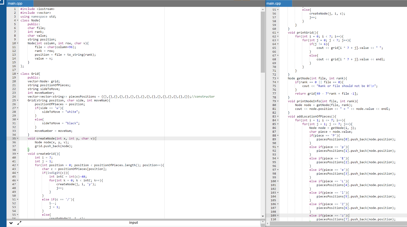 Solved main.cpp else{ createNodej, i, c); j++; } } } void | Chegg.com