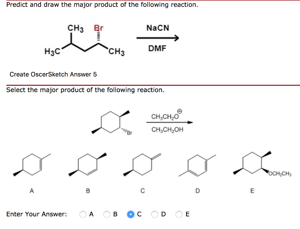 Solved Predict and draw the major product of the following | Chegg.com