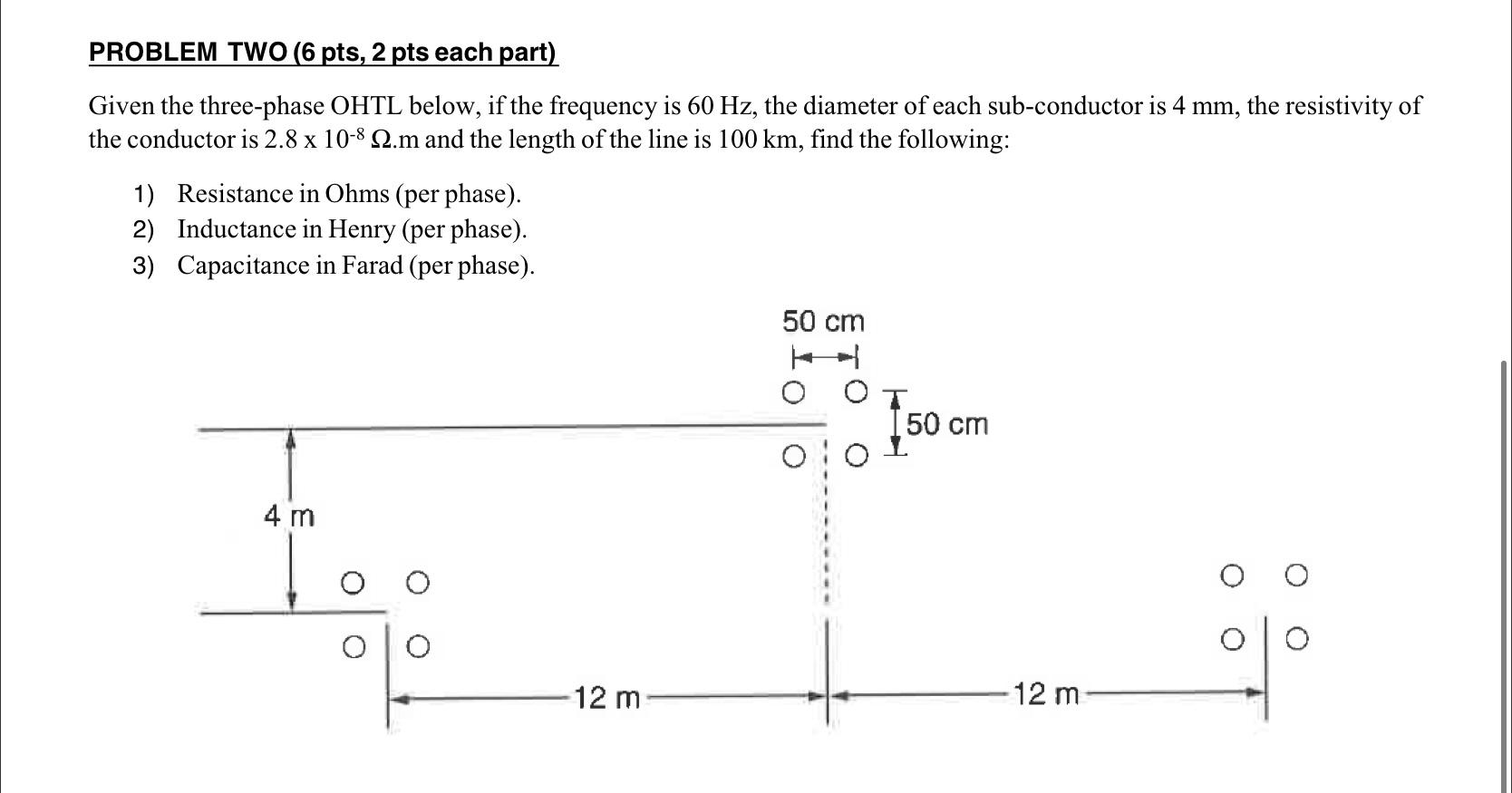 Solved PROBLEM TWO (6 pts, 2 pts each part) Given the | Chegg.com