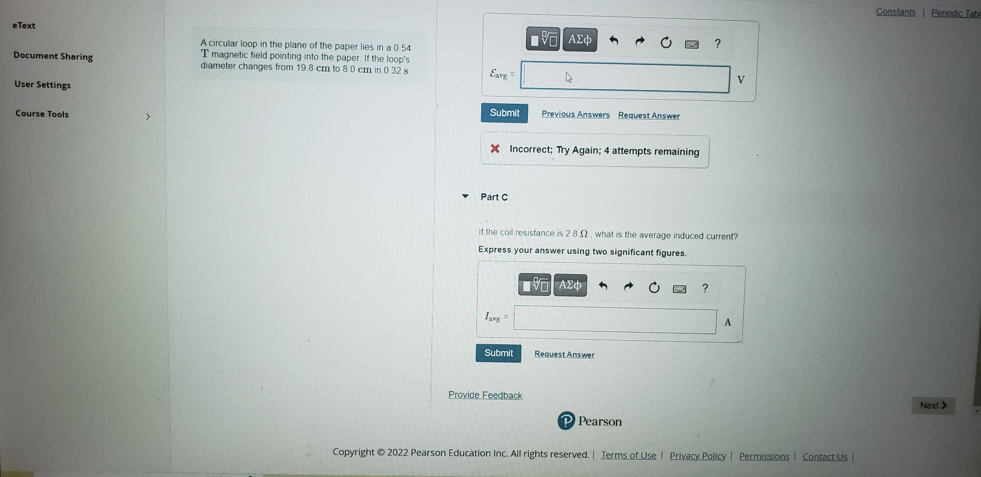 Solved eText Document Sharing A circular loop in the plane | Chegg.com