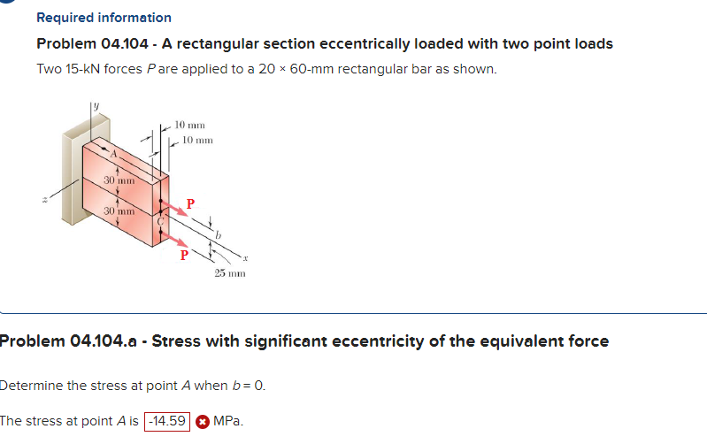 Solved Required information Problem 04.104 - A rectangular | Chegg.com