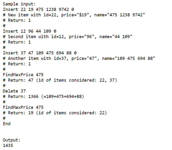 Solved Implement the following operations. Starter code is | Chegg.com