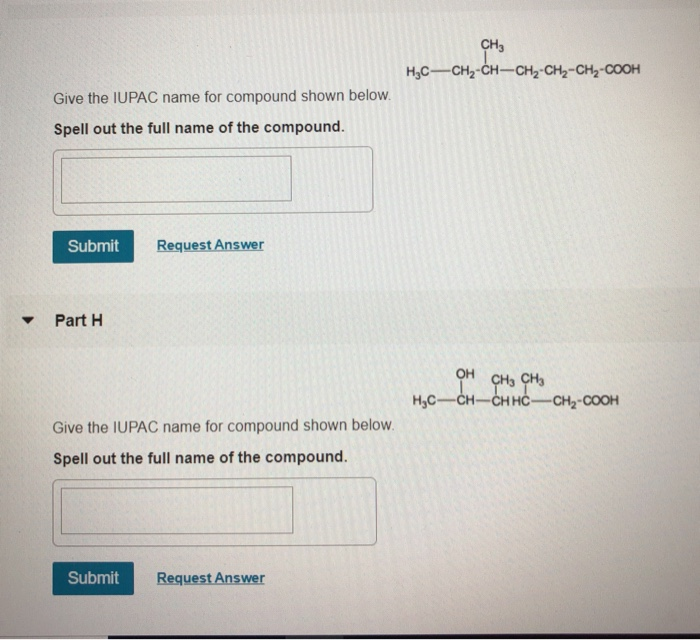 Solved CH3 HC CH2-CH CH2 CH2-CH2 CoOH Give the IUPAC name | Chegg.com