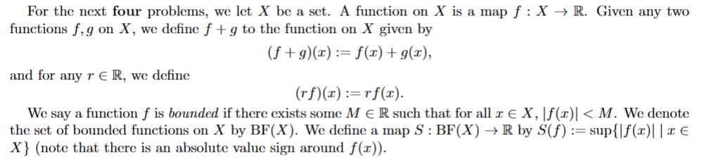 Solved For the next four problems, we let X be a set. A | Chegg.com