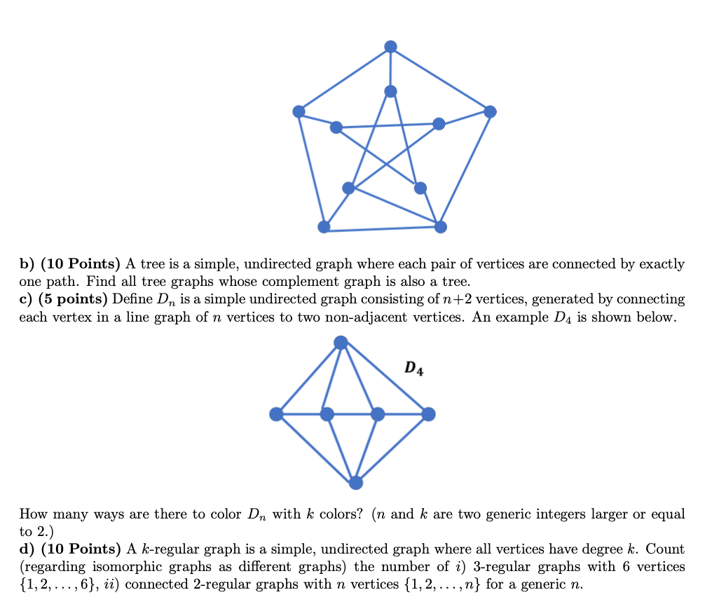 Solved Question 2 (30 Points): Graph Counting Problems (O3). | Chegg.com