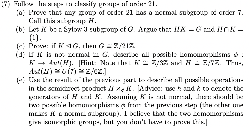 solved-7-follow-the-steps-to-classify-groups-of-order-chegg