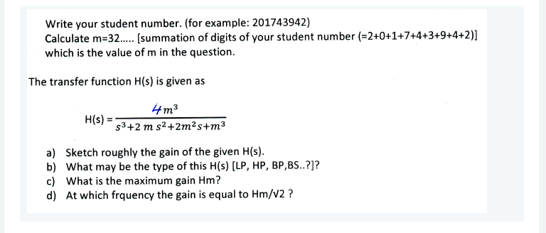 Solved Write your student number. (for example: 201743942) | Chegg.com
