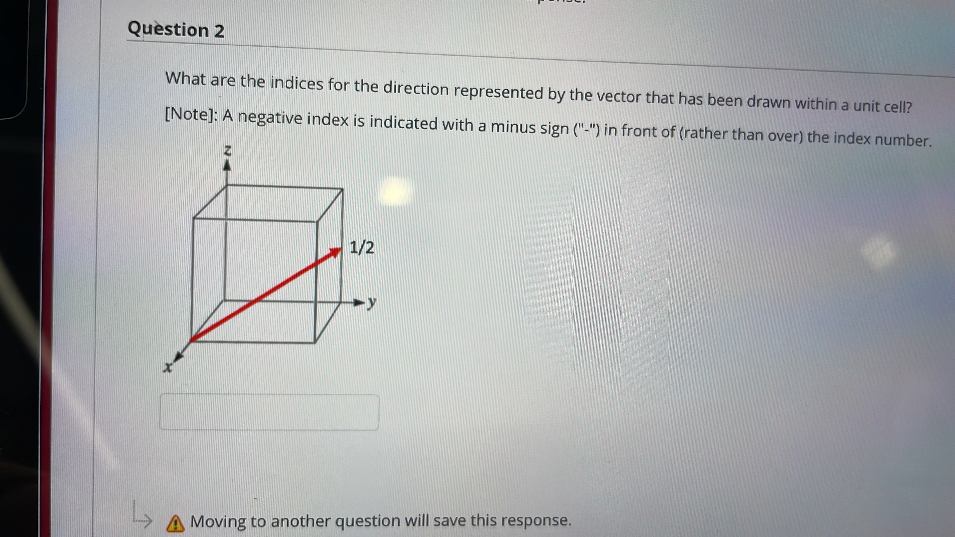 Solved What are the indices for the direction represented by | Chegg.com