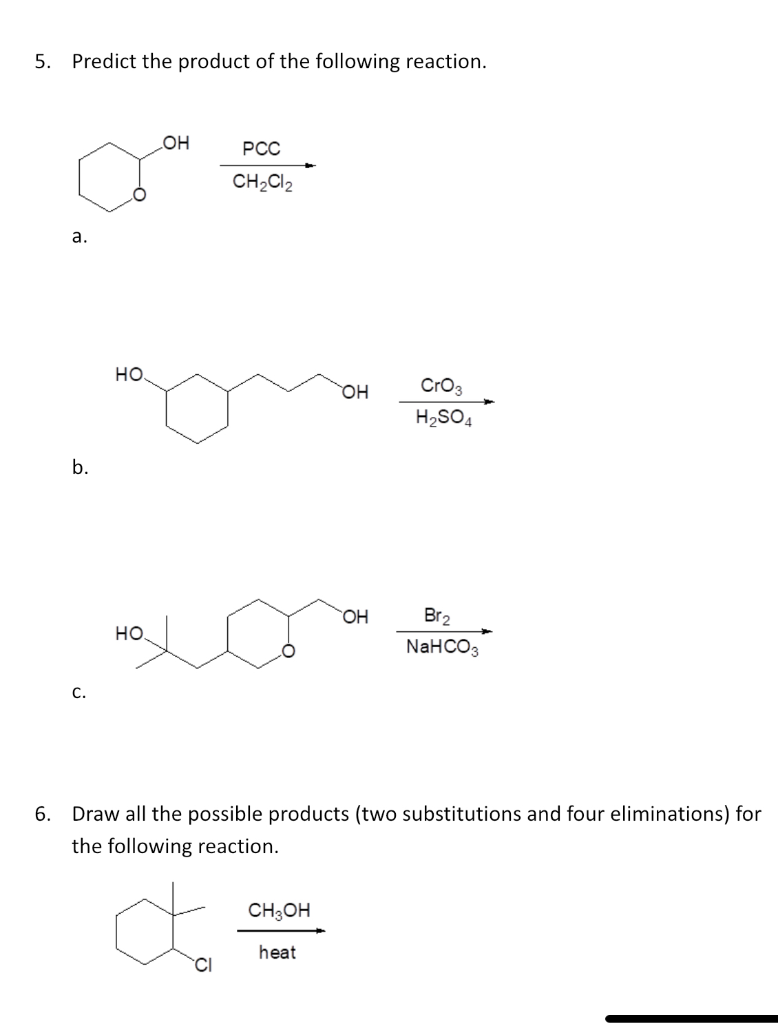 Solved Predict The Product Of The Following Reaction Bcdraw