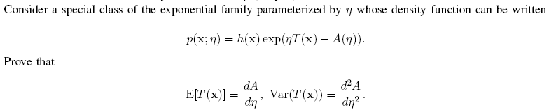Solved Consider a special class of the exponential family | Chegg.com