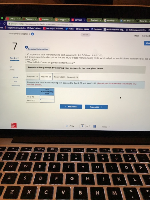 Solved mework chapter 2 Help Save&Exit Submit Required | Chegg.com Solved mework chapter 2 Help Save&Exit Submit Required | Chegg.com