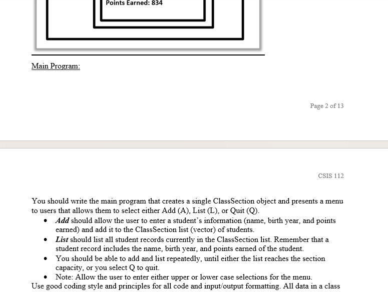 C++ PROGRAMMING: CLASS COMPOSITION ASSIGNMENT | Chegg.com