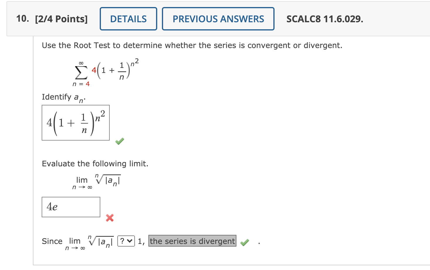 Solved 7. [2/4 Points] DETAILS PREVIOUS ANSWERS SCALC8 | Chegg.com