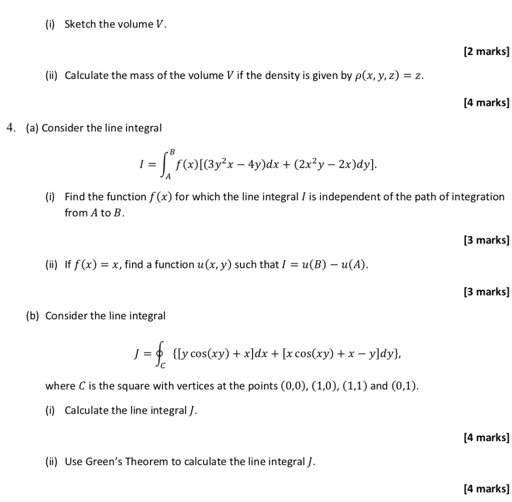 Solved 1. (a) Consider the line integral di Find the | Chegg.com