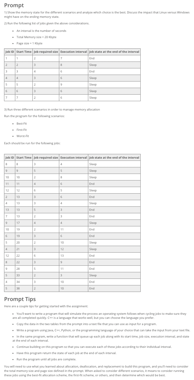 Solved Complete this entire prompt. Dont bother sending in | Chegg.com