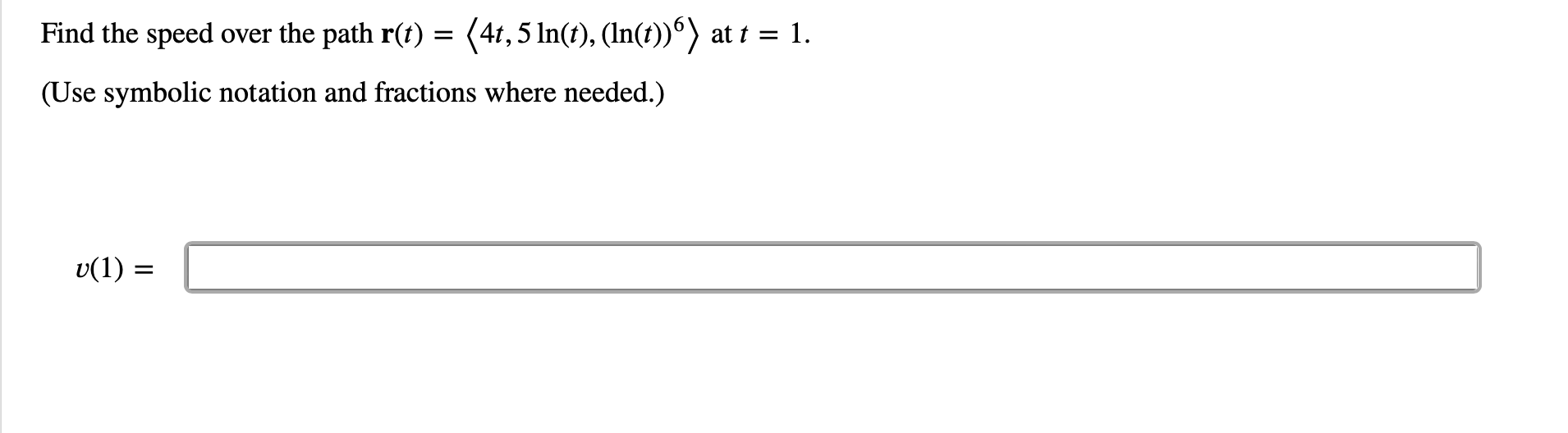 Solved Find the speed over the path | Chegg.com