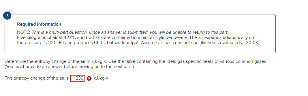 Solved Required information NOTE: This is a multi-part | Chegg.com