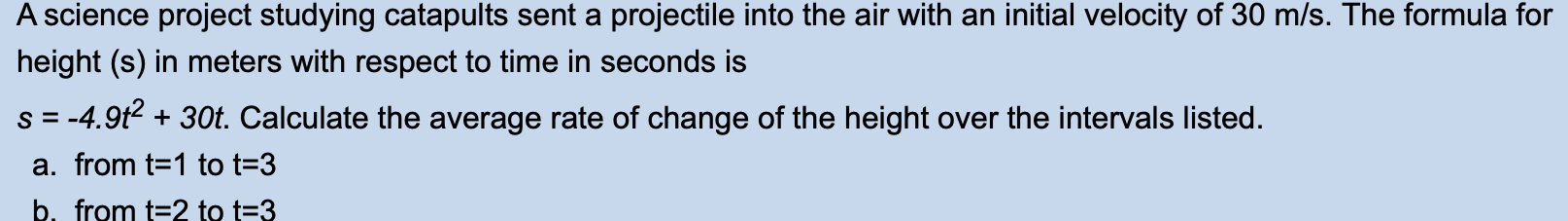 Solved A science project studying catapults sent a | Chegg.com