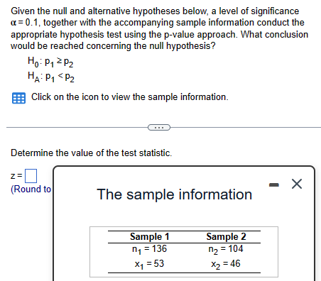 Solved Given the null and alternative hypotheses below, a | Chegg.com