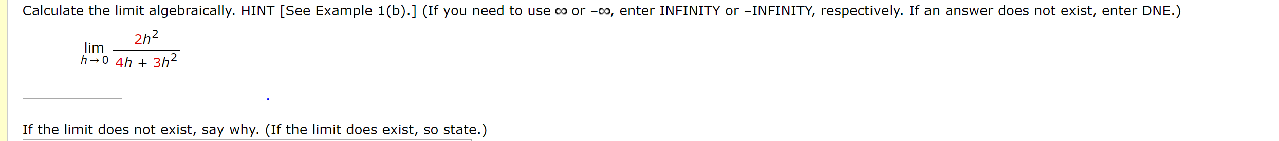 Solved Calculate The Limit Algebraically Hint [see Example