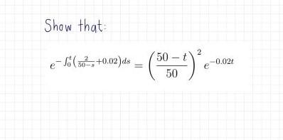 Solved Show that 2 e-1(502, +0.02)ds 50-t 50 -0.021 | Chegg.com