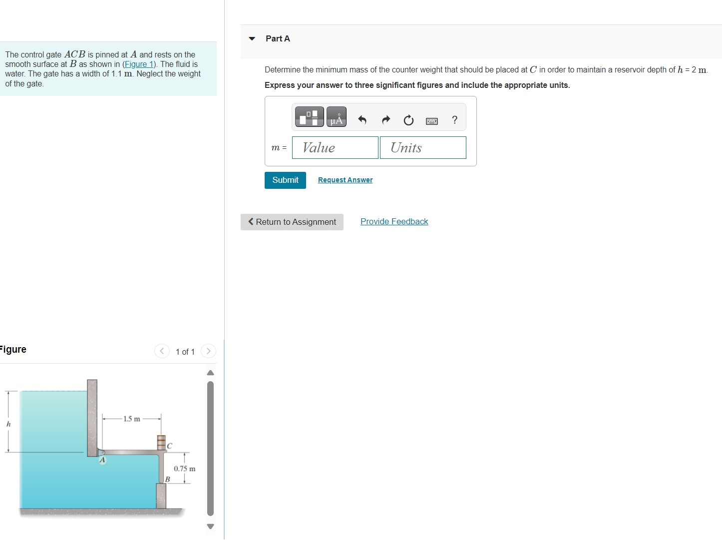Solved The control gate \( ﻿A C B \) ﻿is pinned at \( ﻿A \) | Chegg.com