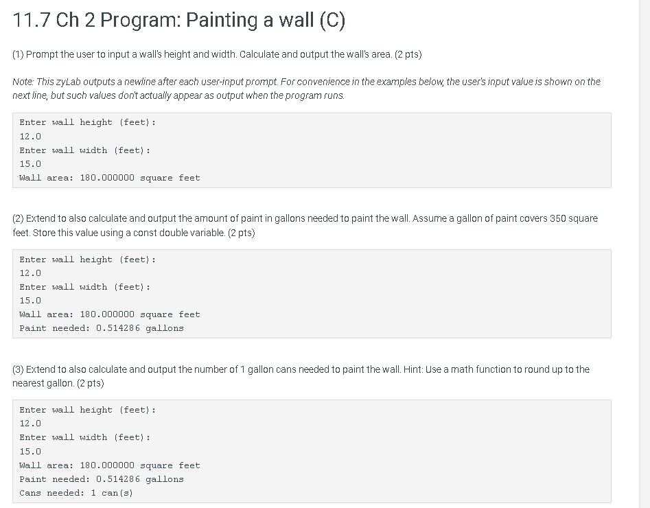 Solved must in C progamming language not C++ need help | Chegg.com