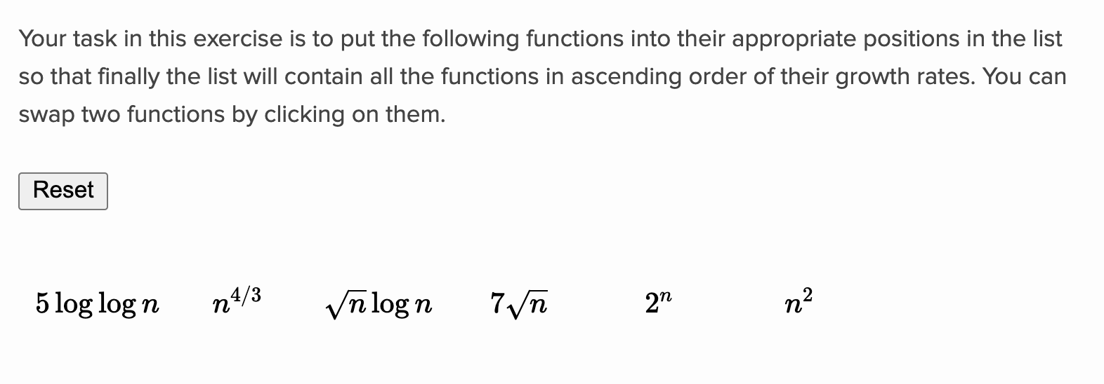 Solved Your Task In This Exercise Is To Put The Following 