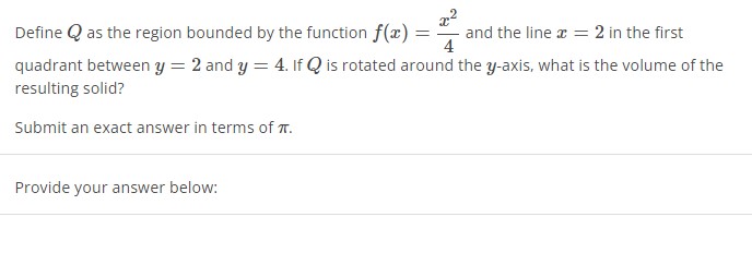 Solved Define \\( Q \\) as the region bounded by the | Chegg.com