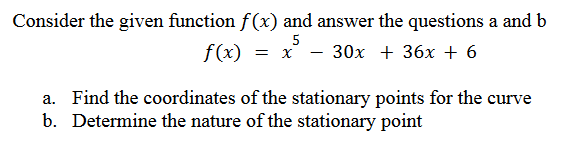 Solved Consider the given function f(x) ﻿and answer the | Chegg.com