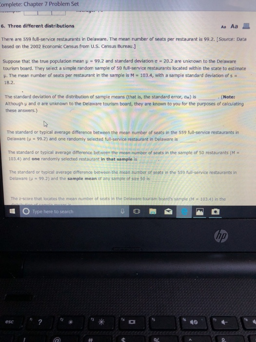 Solved omplete: Chapter 7 Problem Set 6. Three different | Chegg.com