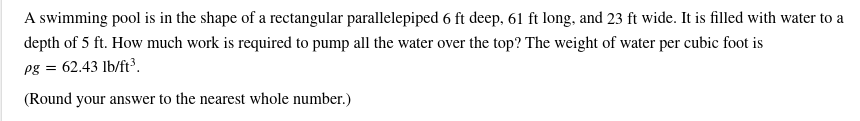 Solved A swimming pool is in the shape of a rectangular | Chegg.com