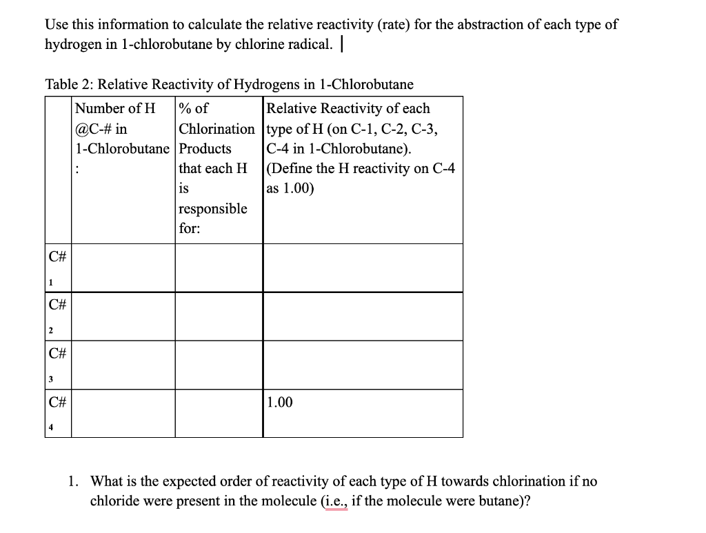 Solved Use this information to calculate the relative | Chegg.com
