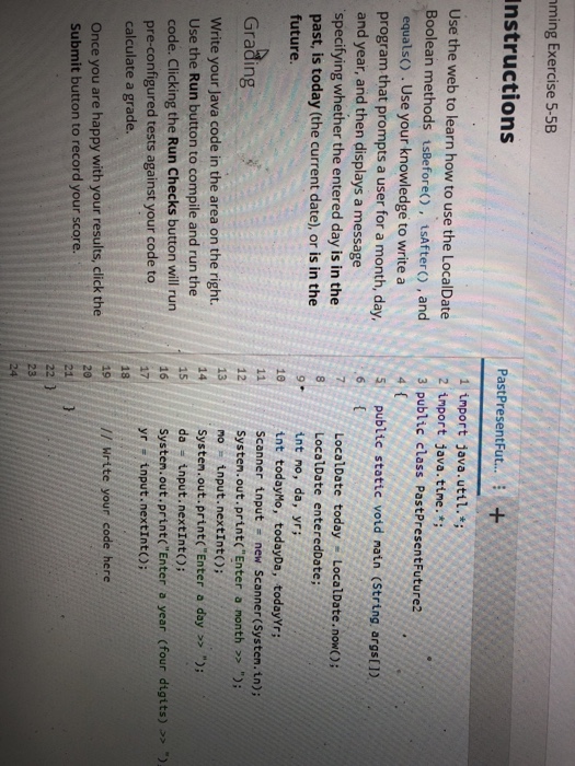 Solved ming Exercise 5-5B Instructions PastPresentFut.... 1 | Chegg.com Solved ming Exercise 5-5B Instructions PastPresentFut.... 1 | Chegg.com