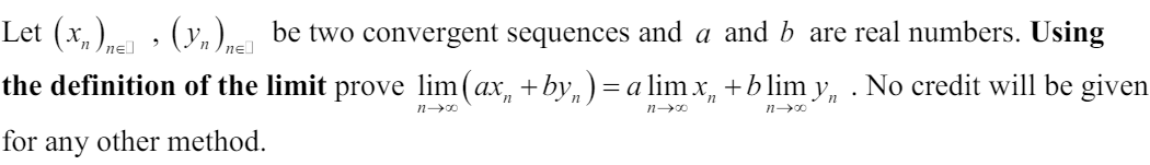 Solved Let (xn)ninJ,(yn)ninEE ﻿be two convergent sequences | Chegg.com