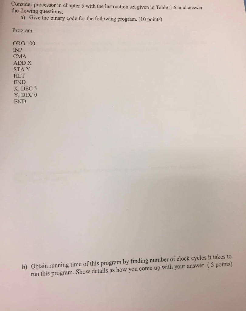 159 SECTION 5-9 Design of Basic Computer TABLE 5-6 | Chegg.com