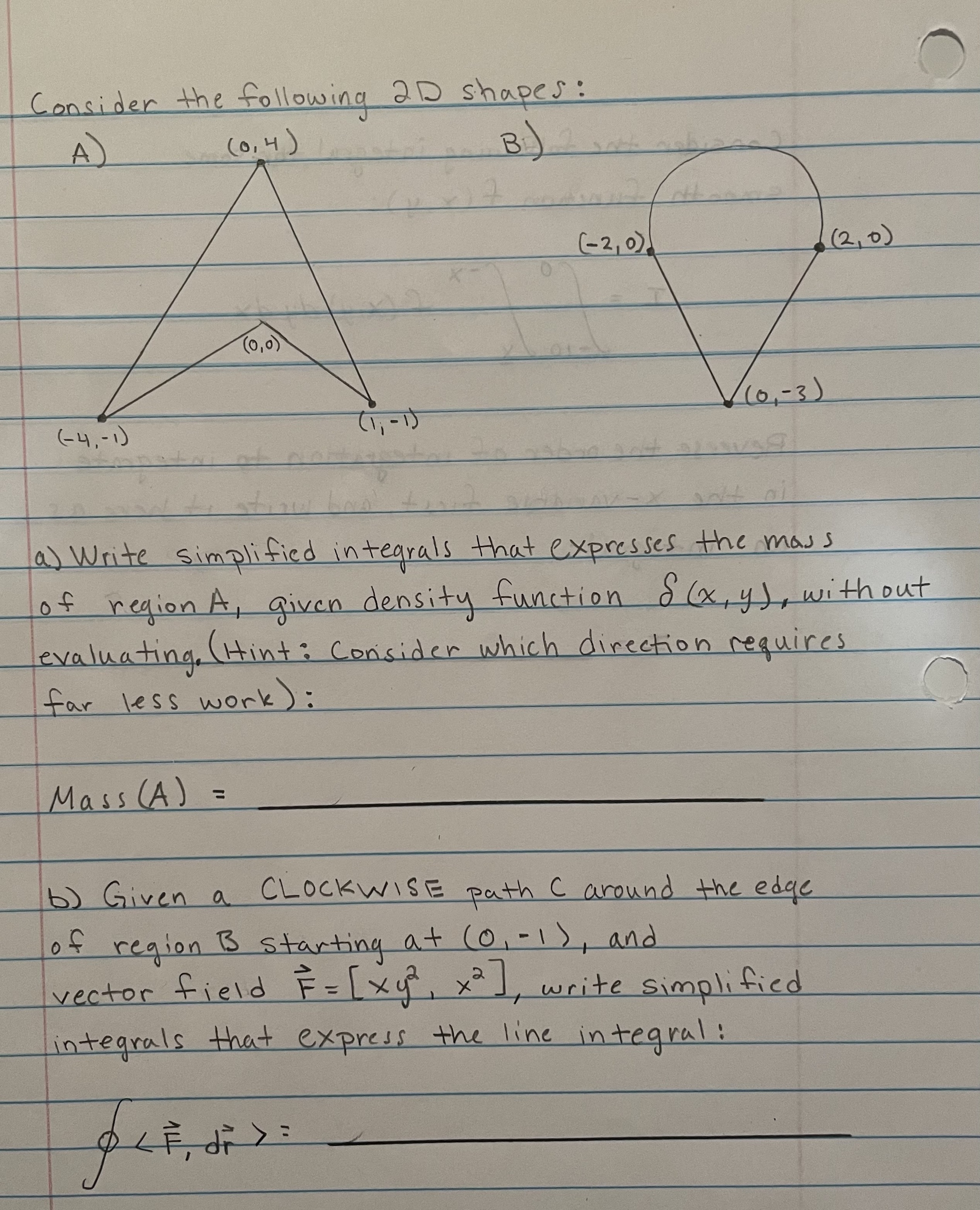 Solved Consider the following 2D shapes: B) a) Write | Chegg.com Solved Consider the following 2D shapes: B) a) Write | Chegg.com