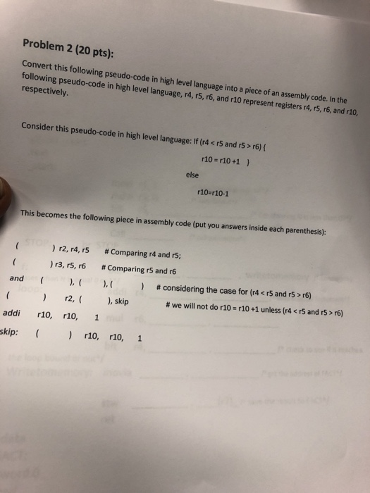 Solved Problem 2 20 Pts Convert This Following