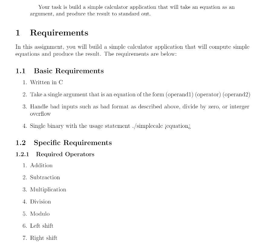 Solved Your task is build a simple calculator application | Chegg.com